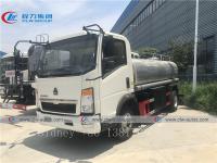 China Sinotruk Howo 5cbm 304 Stainless Steel Water Tank Truck 5000Liters 4x2 for sale