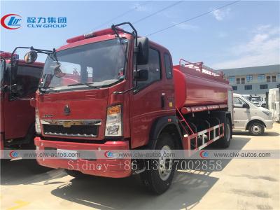 China Sinotruk Howo 4x2 4000L Water Tank Fire Fighting Truck with 60L/S Pump and 90 km/h Speed for sale