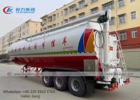 China SGS 3 Axle 40000L Hydraulic Auger Bulk Feed Delivery Truck with 47 cbm Capacity for sale