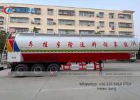 China SGS 3 Axle 40000L Hydraulic Auger Bulk Feed Delivery Truck with 47 cbm Capacity for sale