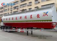 China SGS 3 Axle 40000L Hydraulic Auger Bulk Feed Delivery Truck with 47 cbm Capacity for sale