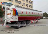 China SGS 3 Axle 40000L Hydraulic Auger Bulk Feed Delivery Truck with 47 cbm Capacity for sale