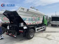 China Dongfeng 7cbm 7000L Sealed Dump Garbage Truck 120HP Diesel Euro II for sale