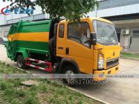 China Sinotruk HOWO 8cbm 4x2 RHD Compactor Garbage Truck 120HP Euro 2 for sale