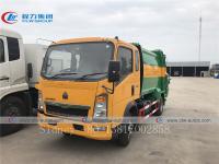 China Sinotruk HOWO 8cbm 4x2 RHD Compactor Garbage Truck 120HP Euro 2 for sale