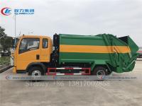 China Sinotruk HOWO 8cbm 4x2 RHD Compactor Garbage Truck 120HP Euro 2 for sale