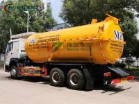 China Sinotruk HOWO 6x4 15-20cbm Vacuum Sewage Suction Truck 210hp Diesel for sale