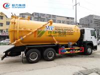 China Sinotruk HOWO 6x4 15-20cbm Vacuum Sewage Suction Truck 210hp Diesel for sale
