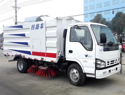 China ISUZU 5 Ton 120HP LHD Street Sweeper Vacuum Truck 6m3 Dust Bin 2m3 Water Tank for sale