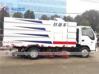 China EURO 4 ISUZU 5 Ton LHD Vacuum Road Sweeper Truck with 3.2M Width and 60,000 m²/h Capacity for sale