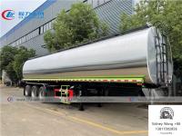 China CCC 3 Axle 50000L Stainless Steel Asphalt Tanker Semi Trailer with 250°C Heating System for sale
