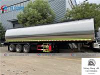 China CCC 3 Axle 50000L Stainless Steel Asphalt Tanker Semi Trailer with 250°C Heating System for sale