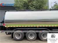 China CCC 3 Axle 50000L Stainless Steel Asphalt Tanker Semi Trailer with 250°C Heating System for sale