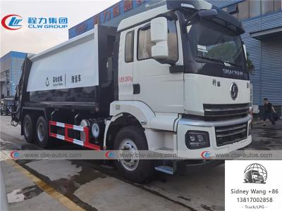 China Shacman 6x4 20CBM 15T Compactor Garbage Truck with Euro 3 Engine and Hydraulic System for sale