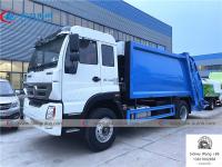 China Sinotruk Homan 4x2 10000L RHD Garbage Compactor Truck 266HP Euro II for sale
