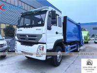 China Sinotruk Homan 4x2 10000L RHD Garbage Compactor Truck 266HP Euro II for sale