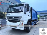 China Sinotruk Homan 4x2 10000L RHD Garbage Compactor Truck 266HP Euro II for sale