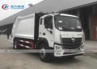 China FOTON AUMAN 6 Wheeler 12m3 Garbage Compactor Truck Cummins Engine 22000kg GVW for sale