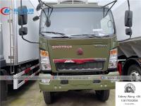 China SINOTRUK HOWO 4x4 Refrigerated Van Truck 10T 12T with Thermo King Freezer Unit for sale