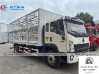 China Sinotruk Howo 4x2 Fence Cargo Truck 120HP Diesel Livestock Transport 4495kg GVW for sale
