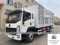 China Sinotruk Howo 4x2 Fence Cargo Truck 120HP Diesel Livestock Transport 4495kg GVW for sale