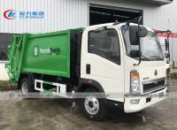 China Sinotruck HOWO 4x2 140HP 6CBM Garbage Compactor Truck Waste Collection Vehicle for sale