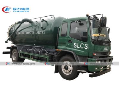 China ISUZU FTR 12000L High Pressure Vacuum Fecal Suction Truck Sewage Cleaner for sale