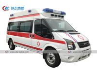 China FORD Mid Roof Negative Pressure Ambulance 5341mm 121hp Emergency Rescue Vehicle for sale
