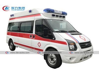 China FORD Mid Roof Negative Pressure Ambulance 5341mm 121hp Emergency Rescue Vehicle for sale