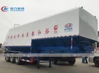 China SGS 3 Axle 60m3 Bulk Feed Tanker Semi Trailer Electric Hydraulic Auger 56m3 for sale