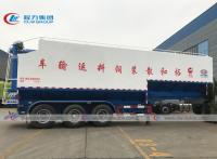 China SGS 3 Axle 60m3 Bulk Feed Tanker Semi Trailer Electric Hydraulic Auger 56m3 for sale