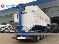 China SGS 3 Axle 60m3 Bulk Feed Tanker Semi Trailer Electric Hydraulic Auger 56m3 for sale