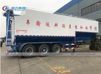 China SGS 3 Axle 60m3 Bulk Feed Tanker Semi Trailer Electric Hydraulic Auger 56m3 for sale