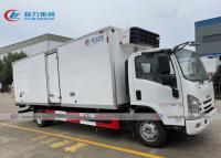 China ISUZU 4x2 6 Wheeler 10 Ton Refrigerator Van Truck with Thermo King 120HP for sale