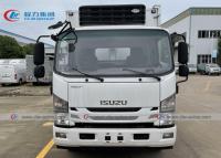 China ISUZU 4x2 6 Wheeler 10 Ton Refrigerator Van Truck with Thermo King 120HP for sale