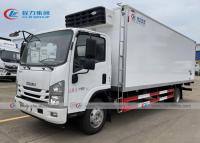 China ISUZU 4x2 6 Wheeler 10 Ton Refrigerator Van Truck with Thermo King 120HP for sale