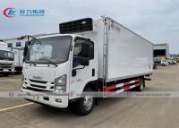 China ISUZU 4x2 6 Wheeler 10 Ton Refrigerator Van Truck with Thermo King 120HP for sale