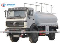 China North Benz Beiben 4x4 AWD Off Road 8M3 Fuel Tanker Truck with 80 km/h Speed and Multiple Capacity Options for sale