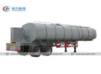 China 2 Axle 30000L Heated Asphalt Tank Trailer with Insulation Layer and Burner for sale