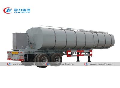 China 2 Axle 30000L Heated Asphalt Tank Trailer with Insulation Layer and Burner for sale
