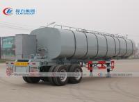 China 2 Axle 30000L Heated Asphalt Tank Trailer with Insulation Layer and Burner for sale