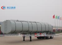 China 2 Axle 30000L Heated Asphalt Tank Trailer with Insulation Layer and Burner for sale