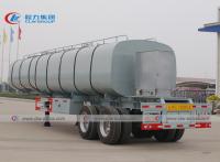 China 2 Axle 30000L Heated Asphalt Tank Trailer with Insulation Layer and Burner for sale