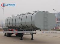 China 2 Axle 30000L Heated Asphalt Tank Trailer with Insulation Layer and Burner for sale