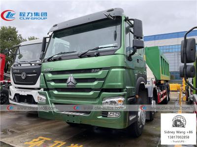 China SINOTRUK HOWO 8x4 LHD Hydraulic Hooklift Garbage Truck 18m3 Container 5t Crane for sale