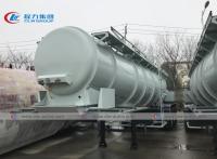 China 3 Axle 21 CBM V Type Concentrated Sulfuric Acid Transport Tank Trailer Q235B for sale