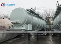 China 3 Axle 21 CBM V Type Concentrated Sulfuric Acid Transport Tank Trailer Q235B for sale
