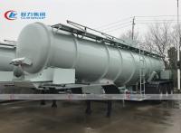 China 3 Axle 21 CBM V Type Concentrated Sulfuric Acid Transport Tank Trailer Q235B for sale