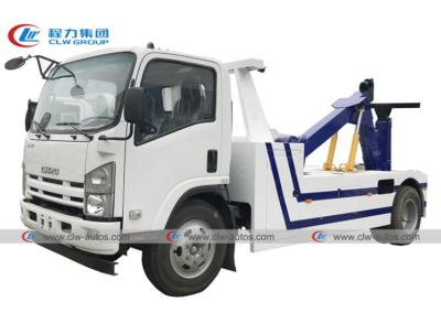 China ISUZU 4x2 100HP 3T Road Recovery Wrecker Tow Truck with 2999cc Engine for sale
