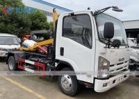 China ISUZU 4x2 3 Ton Roll Off Hook Lift Garbage Truck 3360mm Wheel Base 100hp for sale